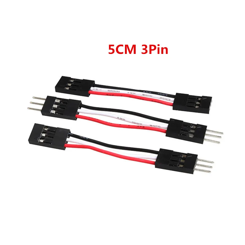 50pcs/lot 3pin 5cm Dupont Line Male to Male or Female to Male or Female ...