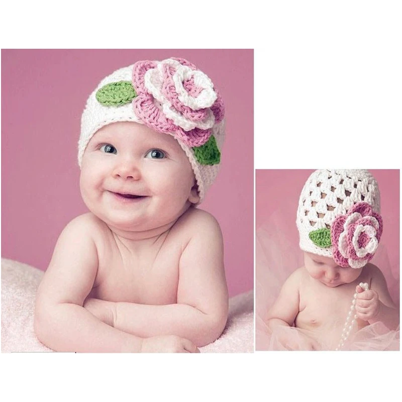 2017 novo bebê chapéu de lã cap handmade do bebê hat newborn fotografia ...