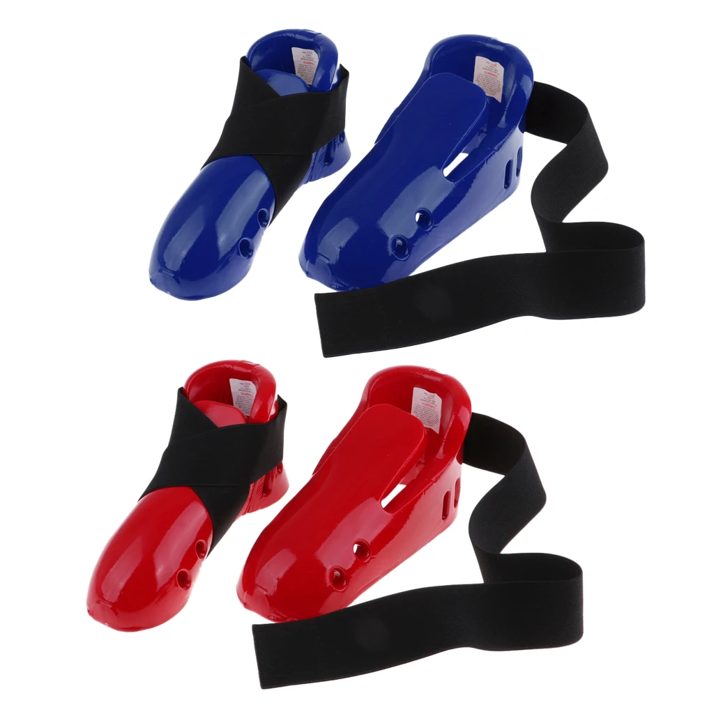 Kid Taekwondo Foot Guard Protector Karate Sparring Foot Gear Shoes With ...