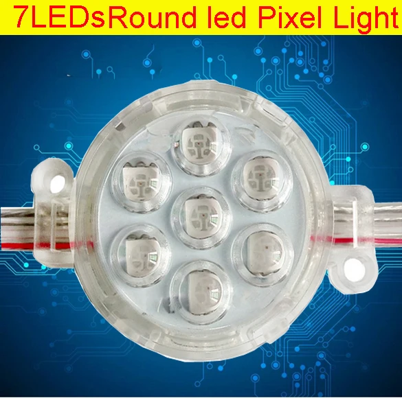 DC24V LED smart module 50mm diameter round type 7Pcs SMD5050 LED AD ...