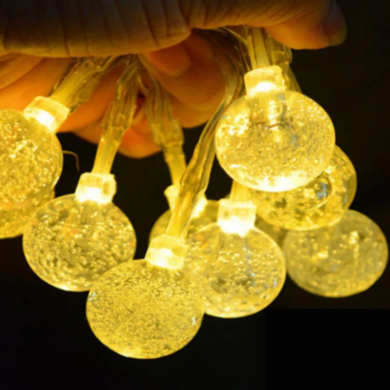 5m 40 bulbs outdoor waterproof 2.5cm Crystal ball string light led ...