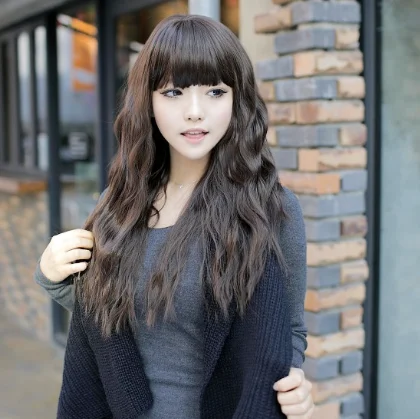 Dora new arrival long design pear wig big wave long curly hair wig ...