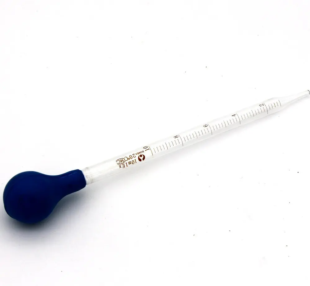 Glass Graduated Droppers Pipettes 10 ml pack of 3