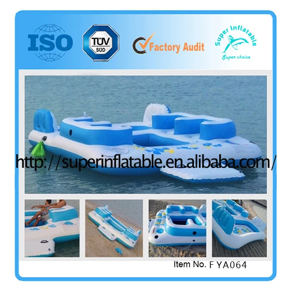 Giant 6 Person Inflatable Raft Pool Tropical Tahiti Ocean