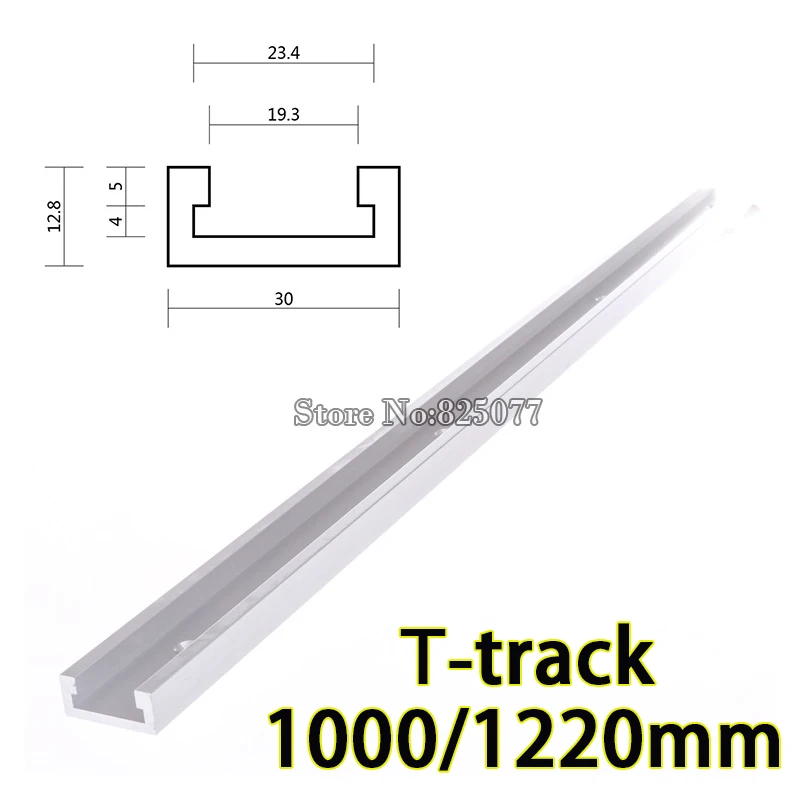 DHL 4PCS 1000mm (40inch) Standard Aluminium T-tracks Miter Track/Slot ...