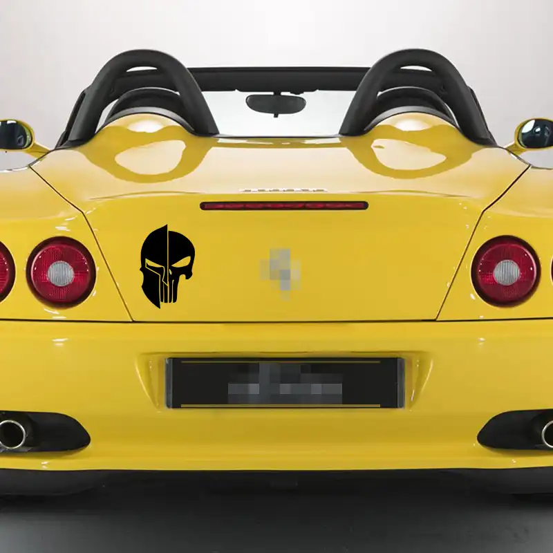 For Punisher Skull Body Decal Window Bumper Sticker Vinyl Car Wrap Rear ...