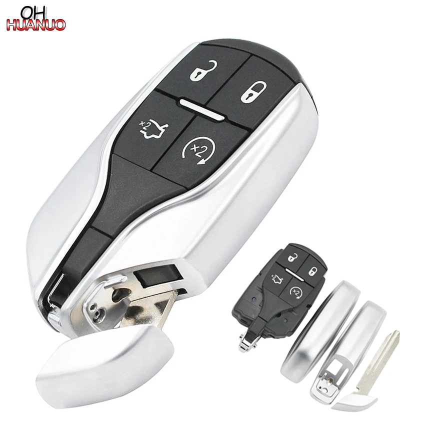 4 Buttons Modified Blank Fob Key Case Remote Smart Key Shell For ...