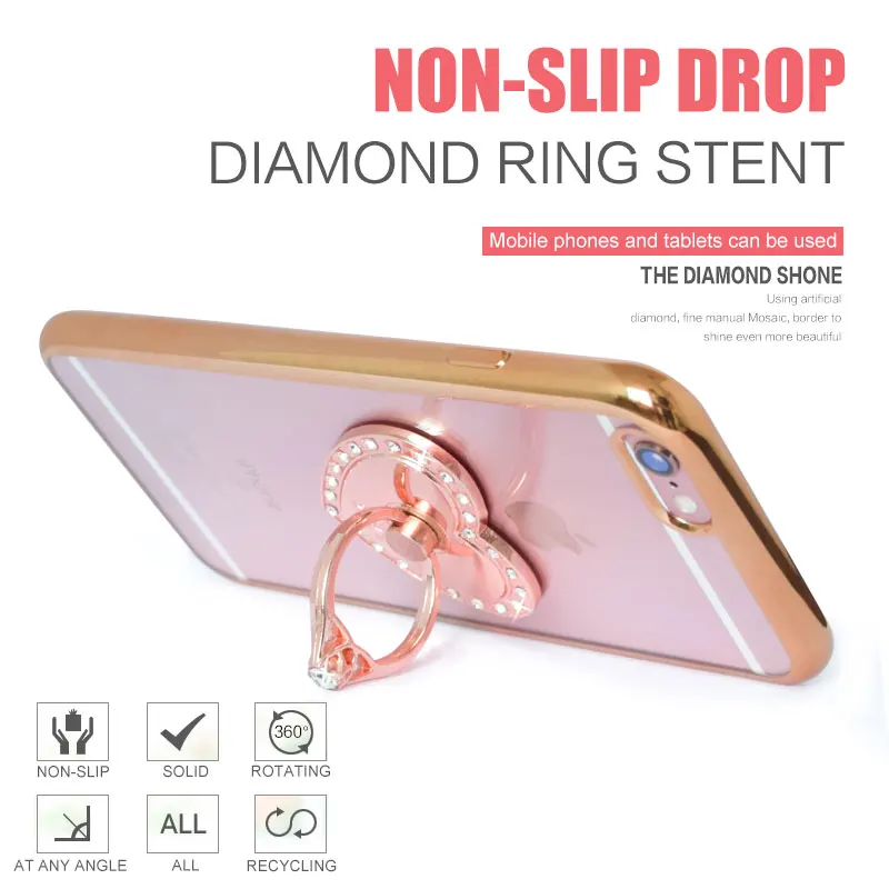 Wholesale New arrival 360 degrees mobile phone ring stent case for ...