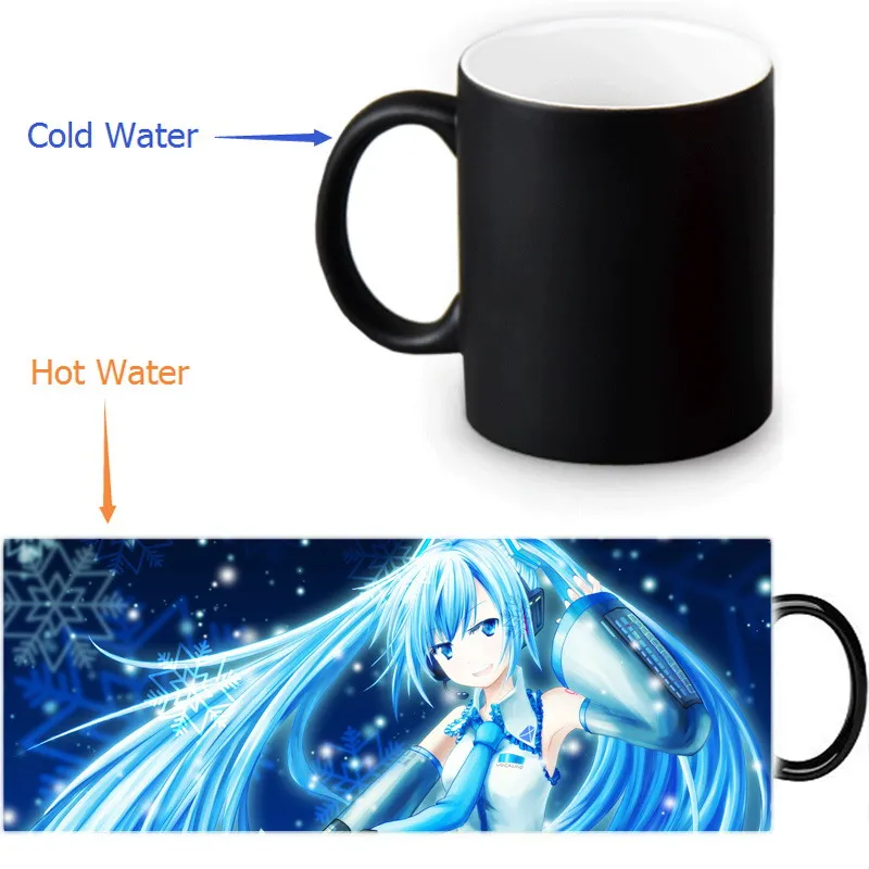 Hatsune Miku mugs coffee mug cold hot heat reveal cup cold hot heat ...