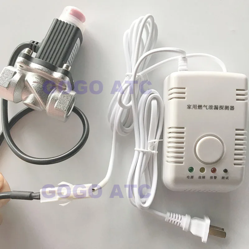 Gas alarm for emergency shut off solenoid valves home Gas Leak Detector ...