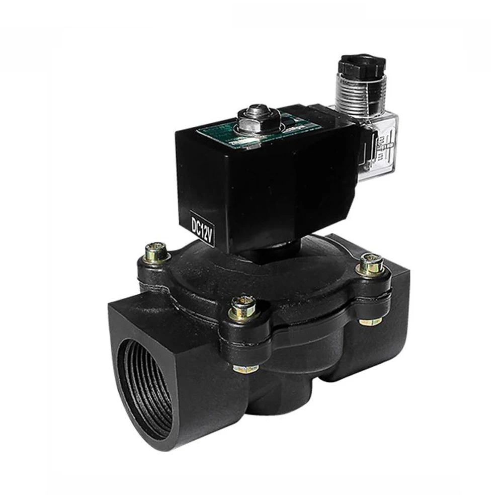 DN50 2 inch PVC Solenoid Valve Normally Closed Water Use-in Valve from ...
