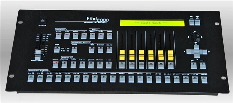 Free Shipping Pilot 2000 Dmx512 Controller Stage Light Controller Dmx Disco Club Professional ...