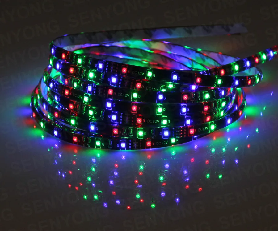 100M 20 Rolls SMD 3528 LED Strip Black PCB,60LED/m 5m/roll,IP65 ...