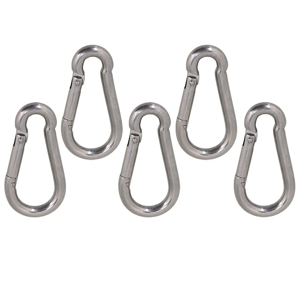5pcs Heavy Duty Multifunctional 140mm Carabiner Clip M12 Snap Hook, 304 ...