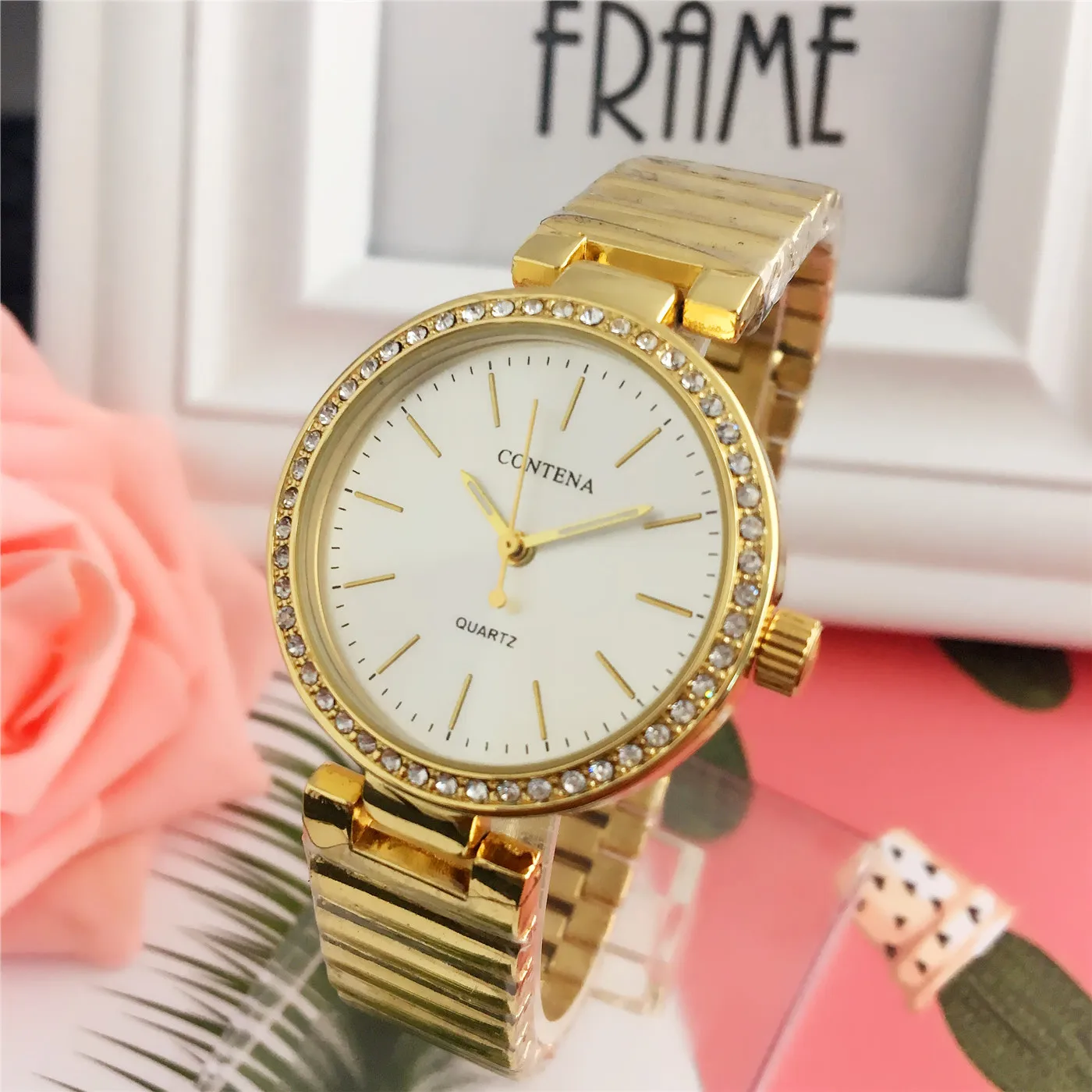 CONTENA nouveau Genève Japon mouvement Quartz Montre De Mode Dames ...