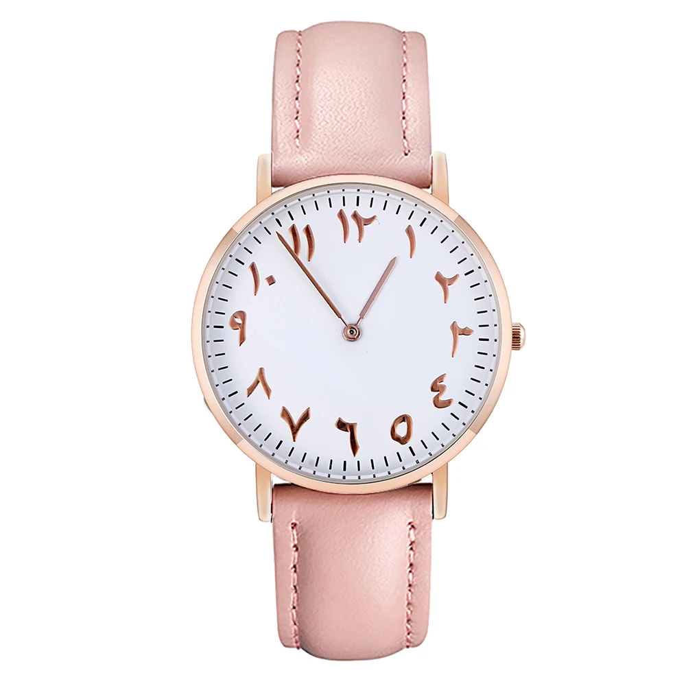 Top Luxury Brand Arabic Numbers Ladies Watches Women Fashion Soft ...