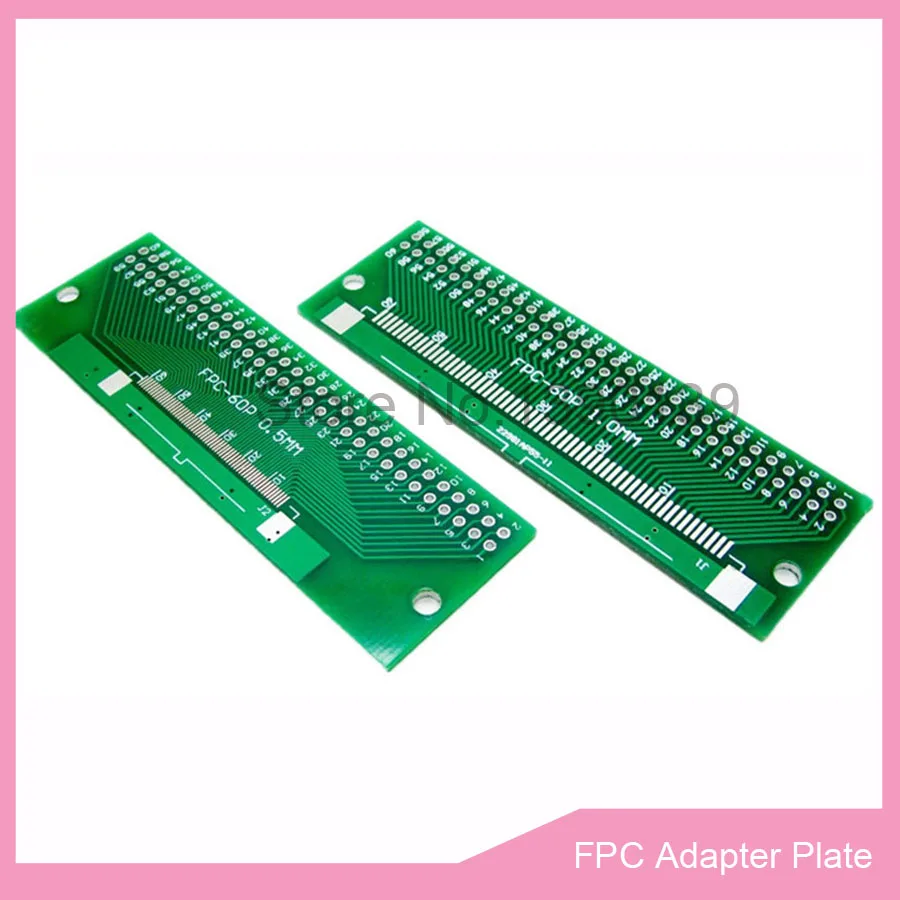 5pcs/lot 60p Ffc Fpc Adapter Plate 0.5mm / 1.0mm Pitch To 2.45 Mm 60pin ...