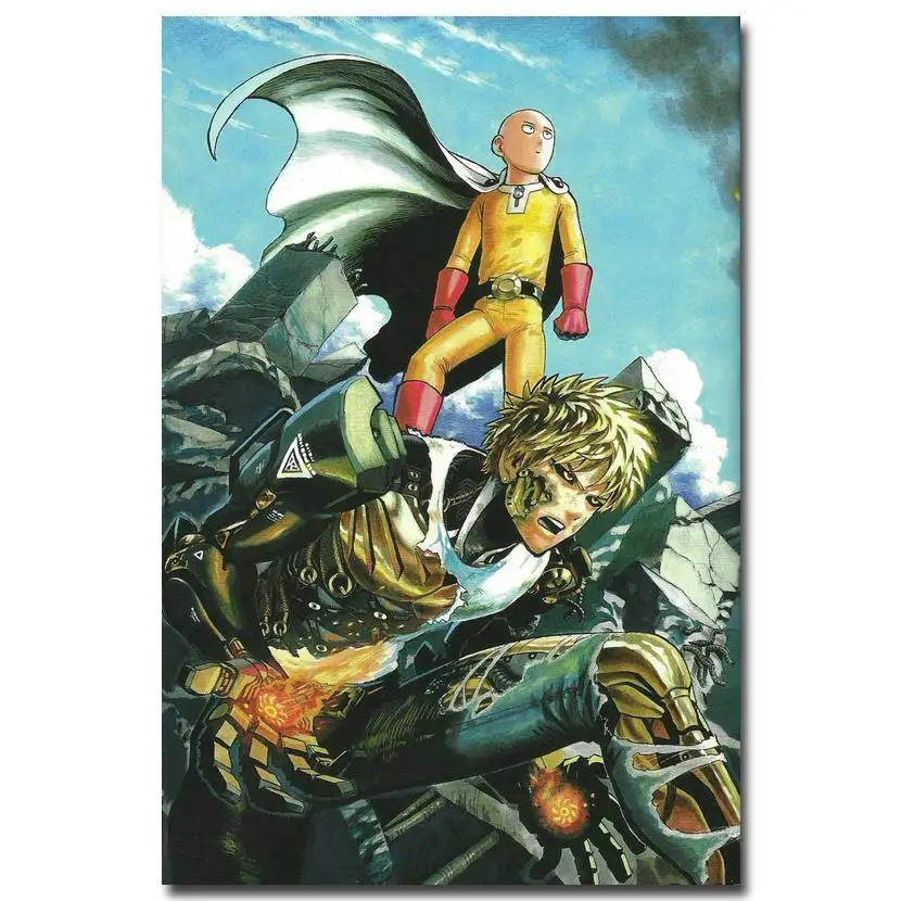 Saitama Anime UM HOMEM SOCO Art Silk Poster 13x20 24x36 polegadas Anime ...