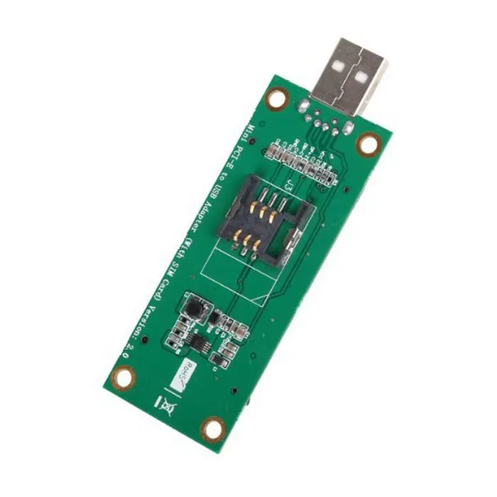 Mini PCI-E Wireless WWAN to USB Adapter Card with SIM Card Slot Module ...