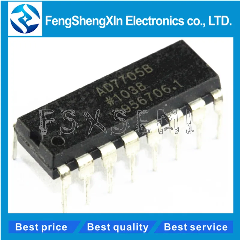 5 unids/lote AD7705BN AD7705BNZ AD7705B DIP 16 de 16 bits, Sigma Delta ...