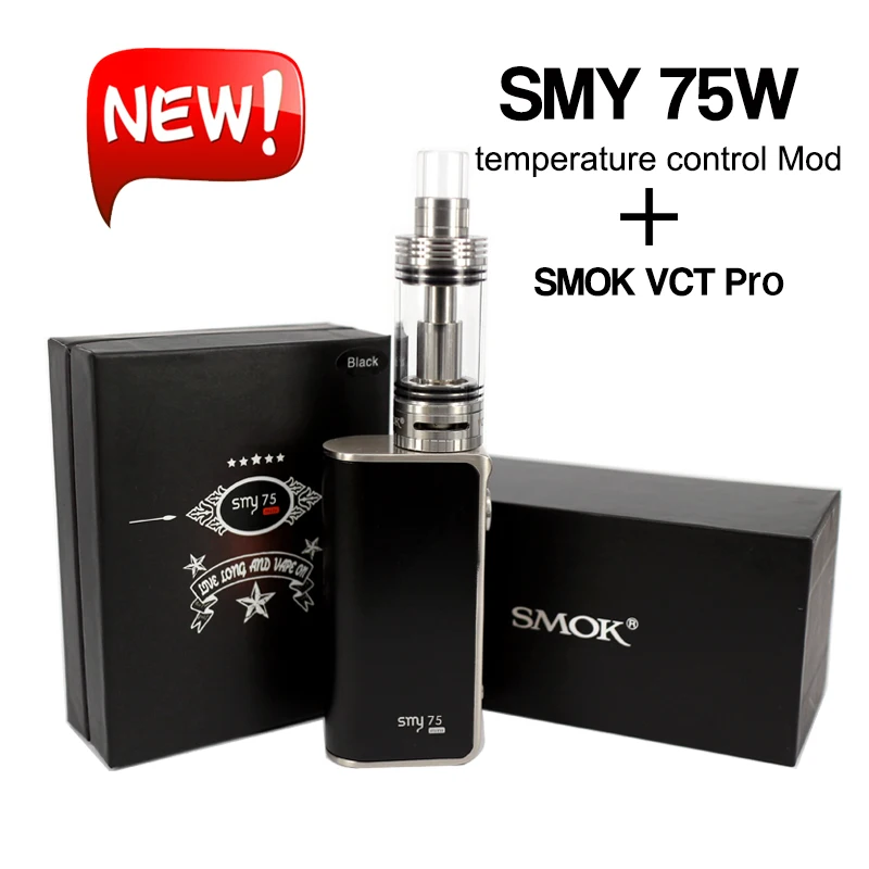 SMY 75 TC Box Mod Kit Electronic Cigarette Vaporizer 75W Temperature ...
