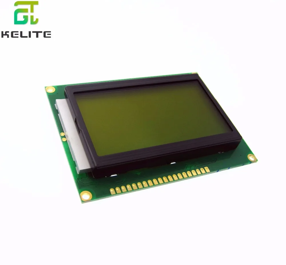 10pcs-LCD-12864-128x64-Dots-Graphic-Yellow-and-green-screen-Color ...