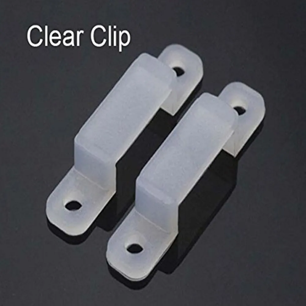 15 Stücke 10mm Led streifen Clip LED Befestigung Silikon Montage Clips ...
