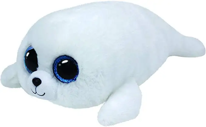 Original 6" 15cm Ty Beanie Boos Icy the White Seal Plush Big eyed ...