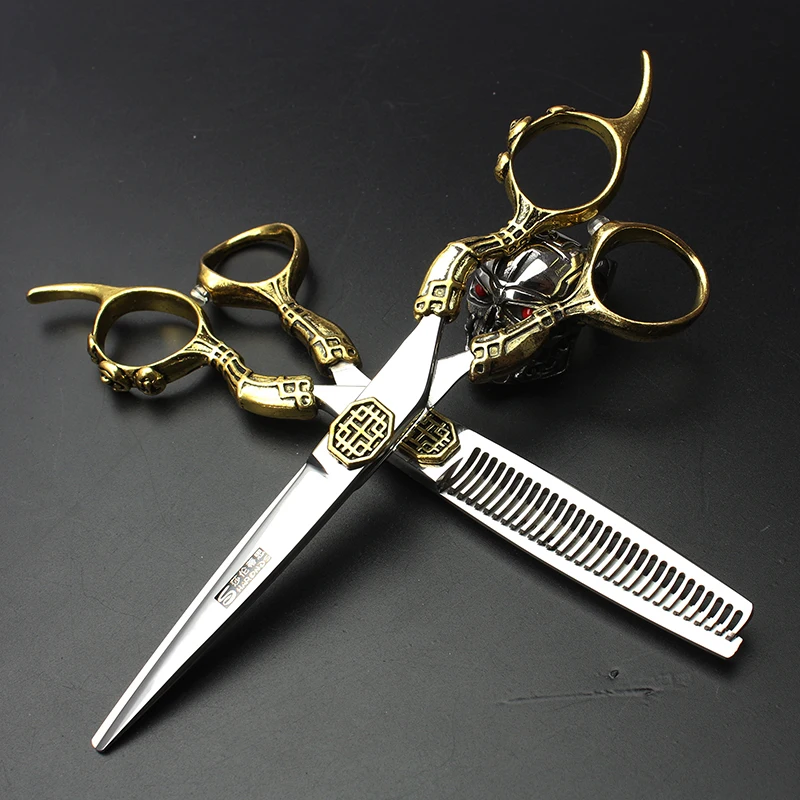 Sharonds-Professional-6-Gold-Handle-Scissors-High-Quality-440c-Steel ...