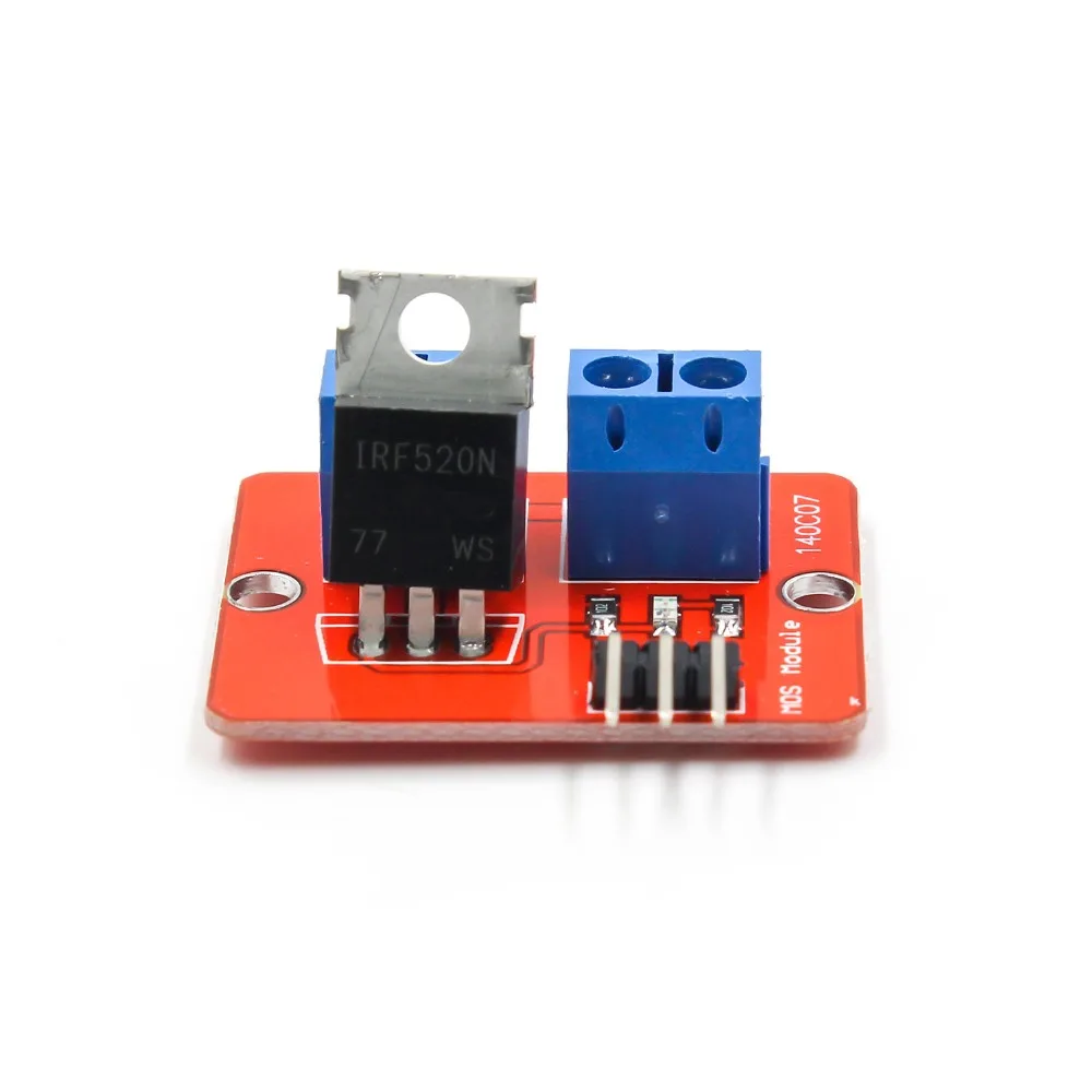 0-24V Top Mosfet Button IRF520 MOS Driver Module MCU ARM Raspberry pi ...