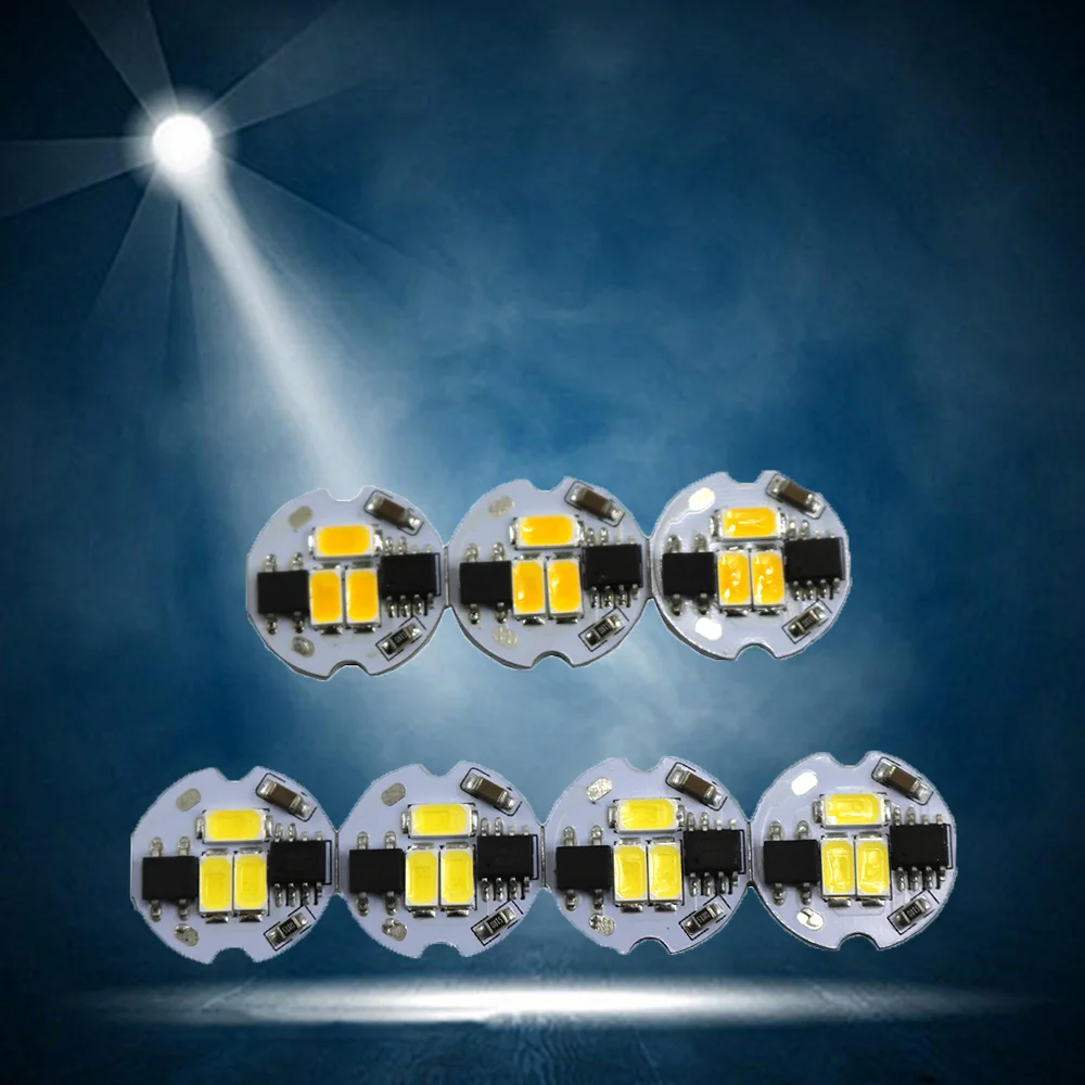 Placa de led driver ic 12 v 5 peças, não precisa de driver 19mm, 220v ...