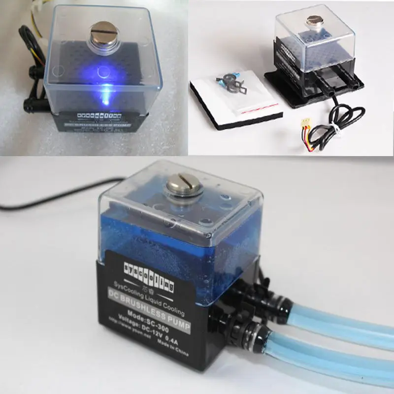 SC 300T 12V DC ultra quiet Water pump&pump tank for pc CPU Liquid ...