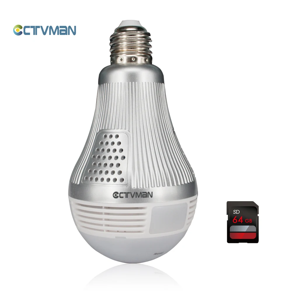 CTVMAN-3mp-360-Panoramic-Bulb-Light-Led-Lamp-Camera-Wifi-with-64gb-TF ...