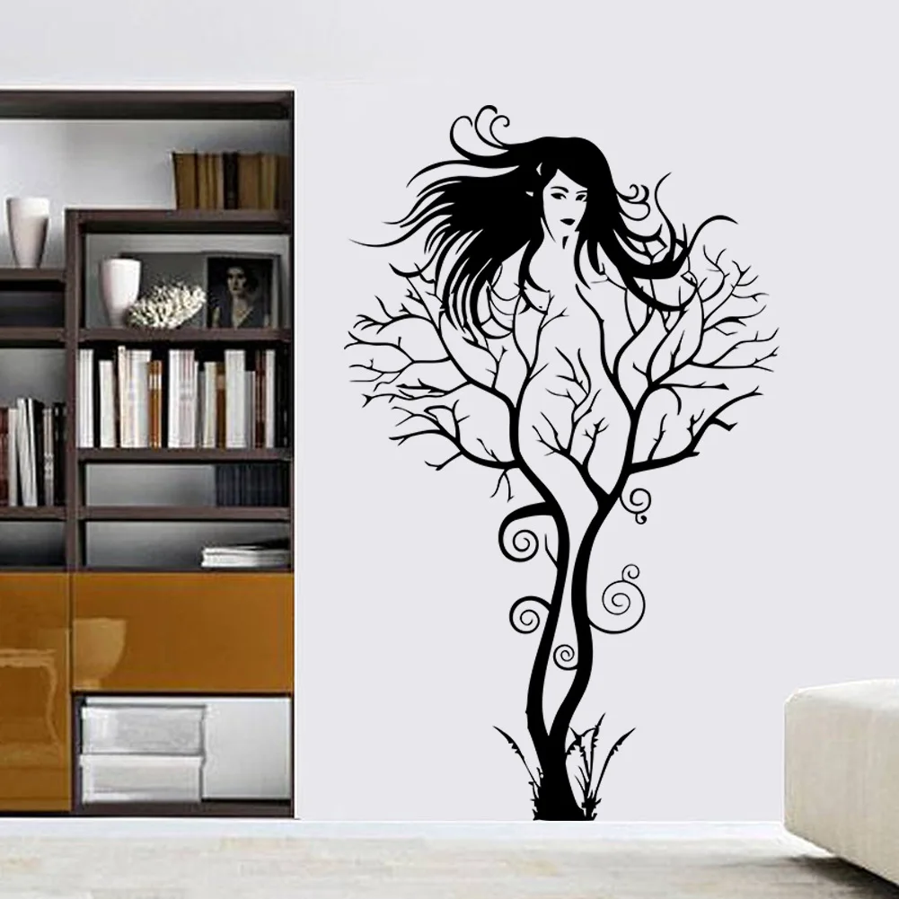 Black tree wall stickers|sticker remover|wall stickerbedroom wall ...