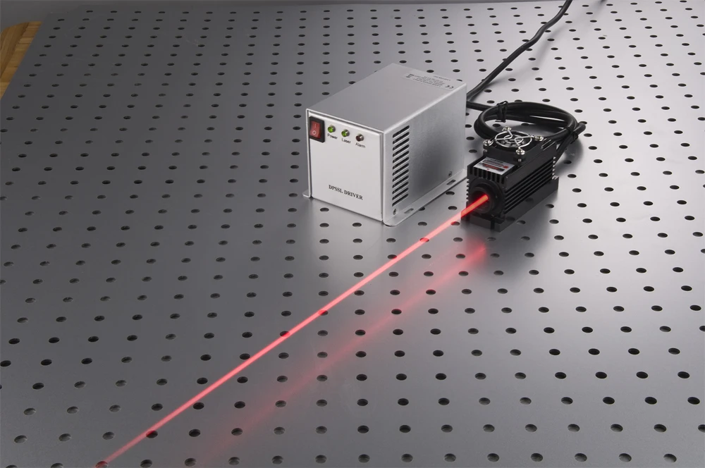 Módulo de punto láser rojo de enfoque 671nm 100mW, haz de grasa ...