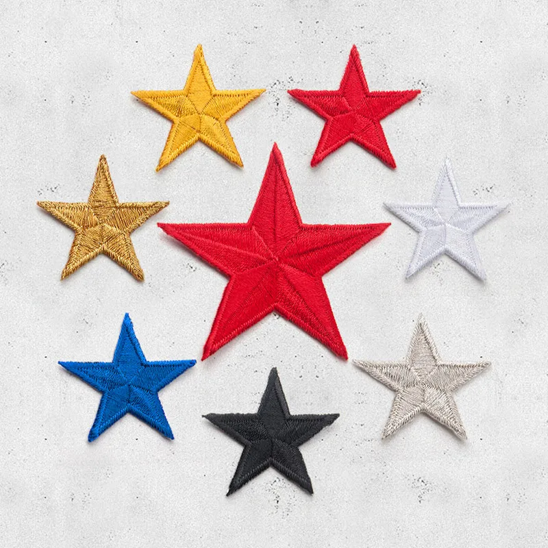 1-PCS-Star-Patch-Badge-Patches-Embroidered-Applique-Iron-On-Patch-for ...