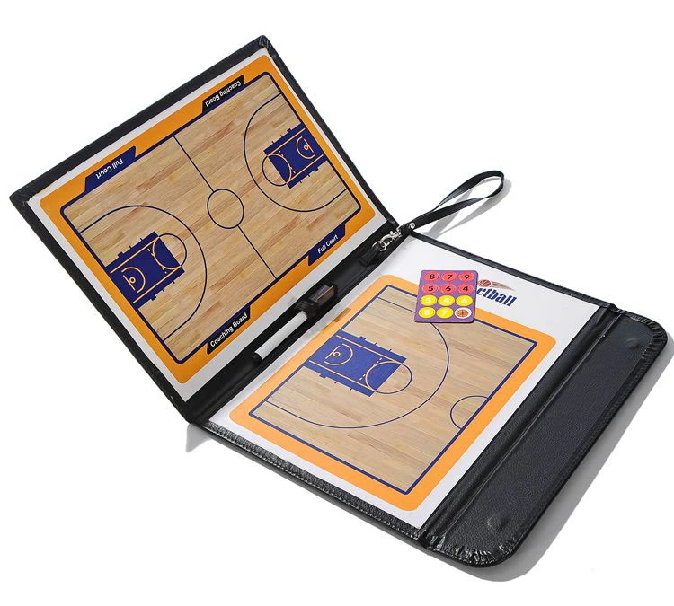 Basketball Tactics Board Multicolour Teaching Board Magnetic Leather ...