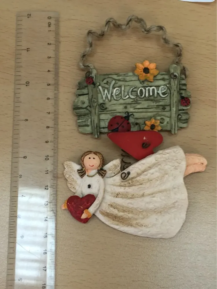 Resin Home Decoration | Angel Door Decoration | Angel Home Decor Sign ...