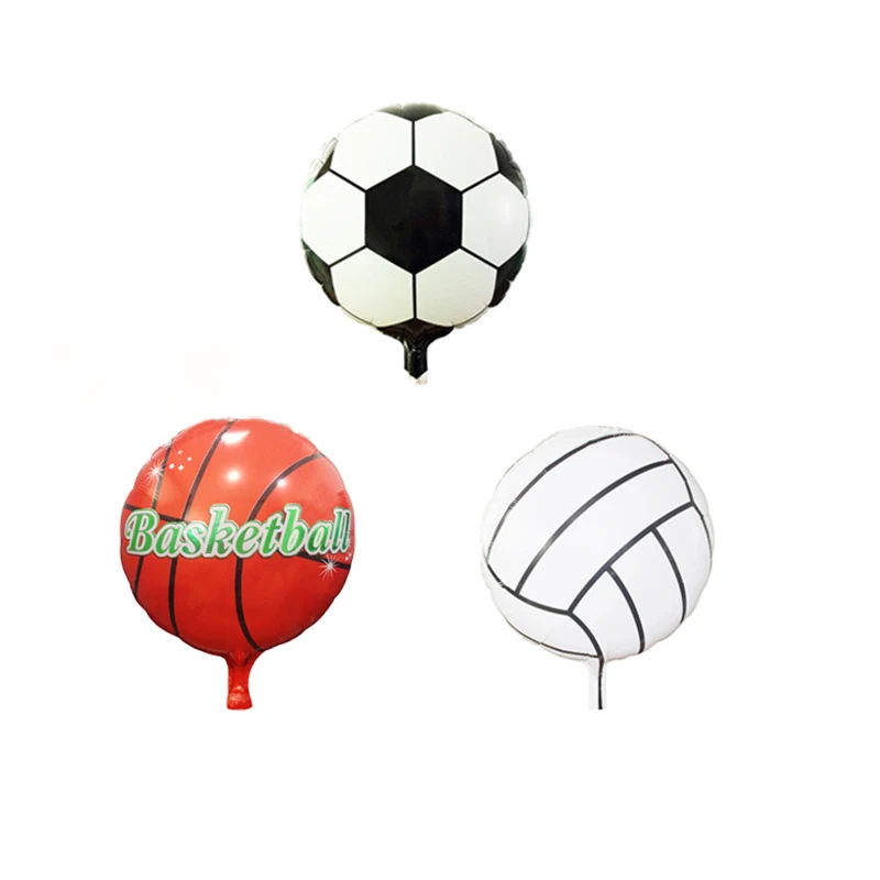 New Design 18 Inch Football Basketball Volleyball Sports Shape Aluminum ...