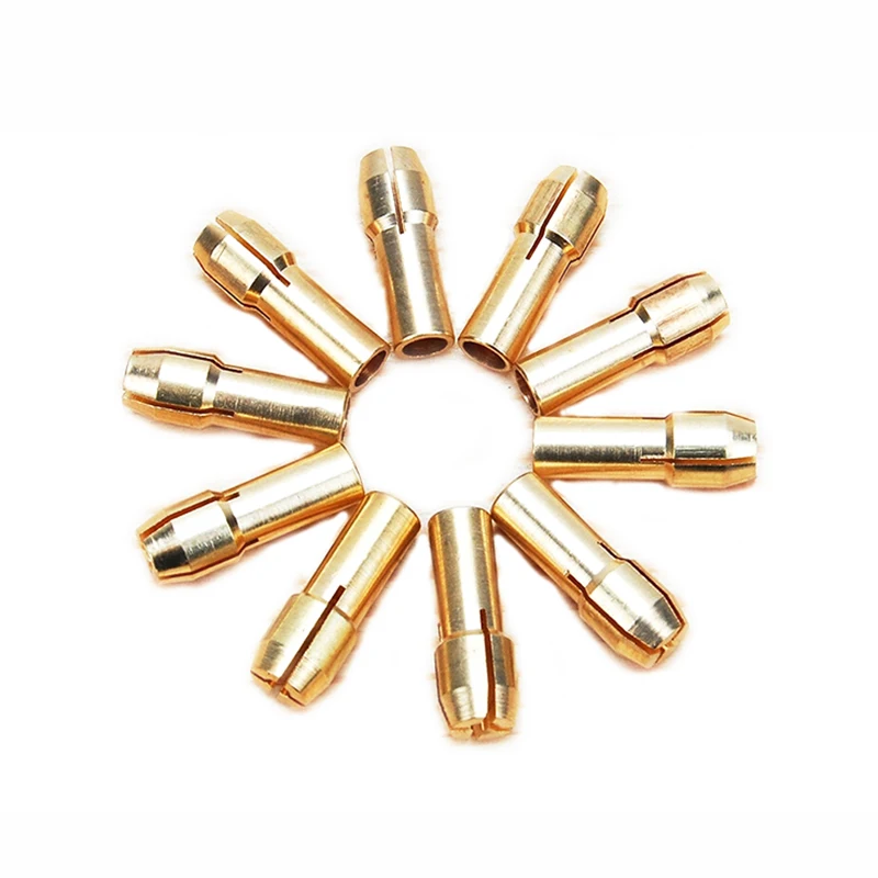 10 Pieces Mini Drill Brass Collet Chuck 4.8mm Shank Size For Dremel ...