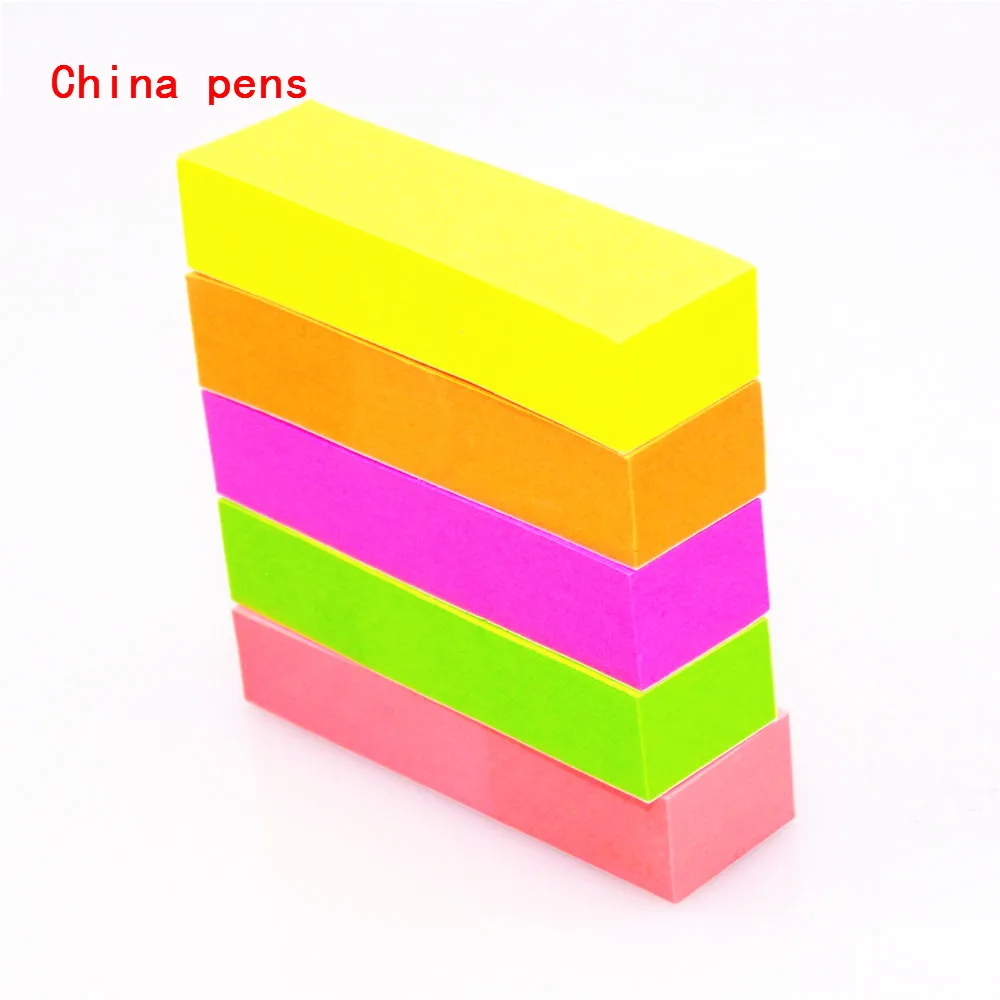 500 sheets Fluorescent paper Self Adhesive Memo Pad Sticky Notes it ...