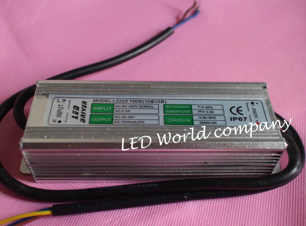 100W-LED-Driver-3A-30-36V-COB-High-Power-LED-flood-light-dirver-IP65 ...