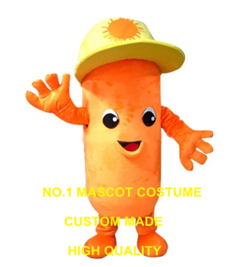 orange capsule pill mascot costume for adult factory wholesale custom ...