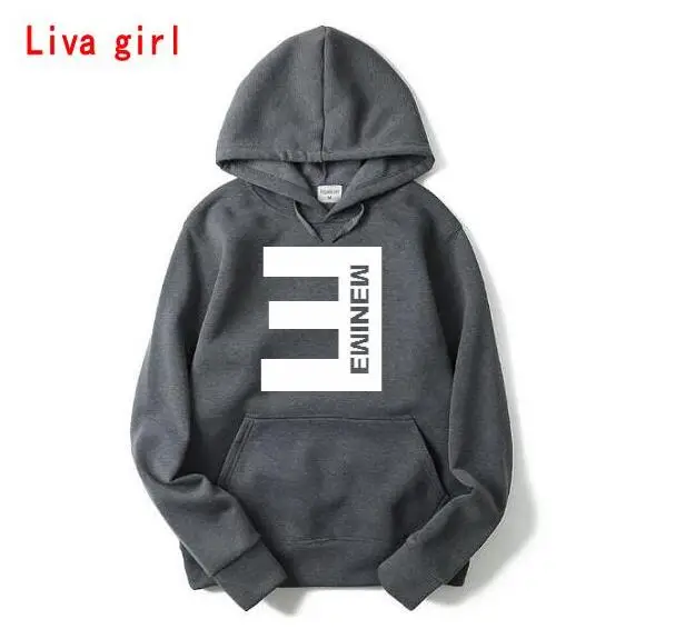 New Solid color eminem pullover Eminem anti E hip hop thicker jacket ...
