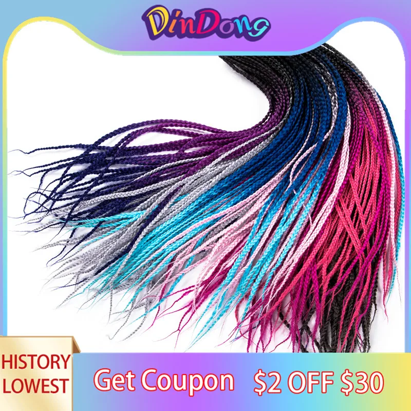 Aliexpress.com : Buy DinDong 24 inch 24 Strands Box Braids Hair ...