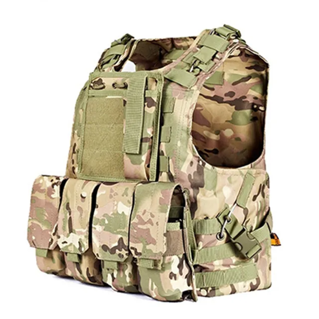 Military Vest Molle Tactical Vest sports Army vests MOLLE VEST black DE ...