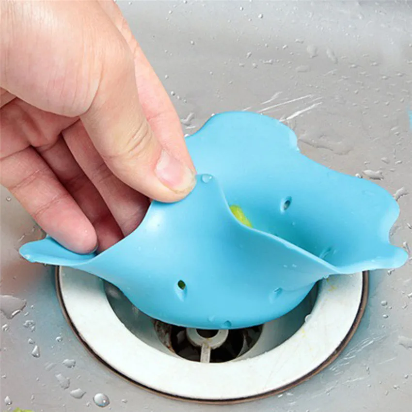 2018 Kitchen Bathroom Anti Clogging Silicone Drain Sink Sewer Debris