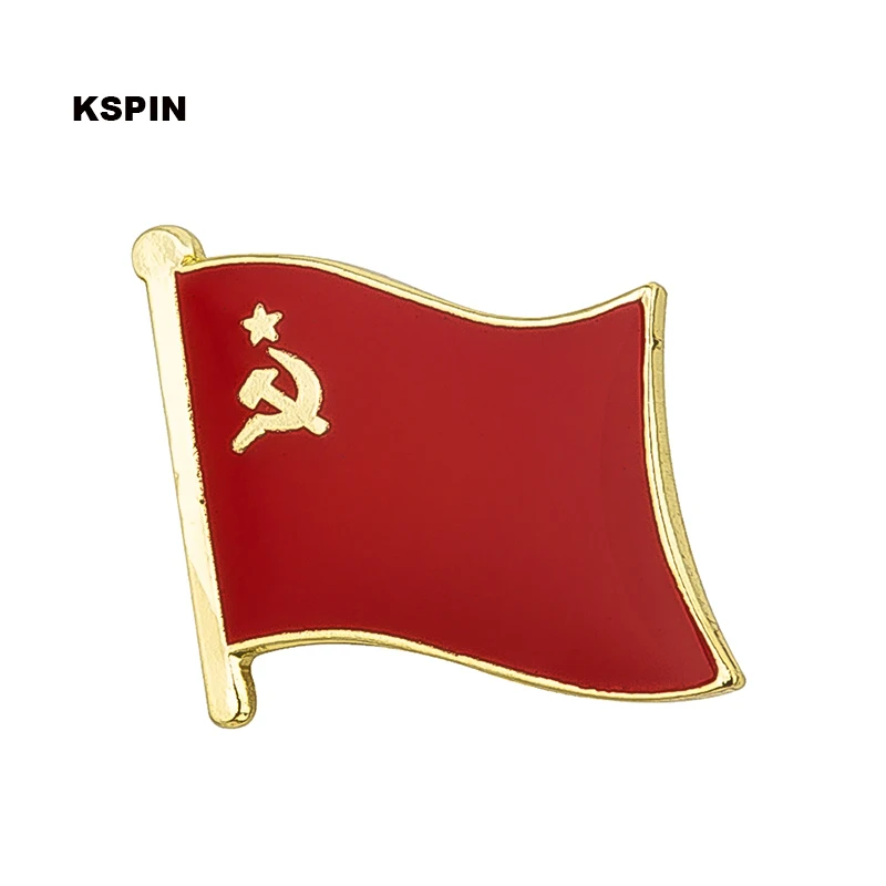 USSR flag pin lapel pin badge 10pcs a lot Brooch Icon-in Badges from ...