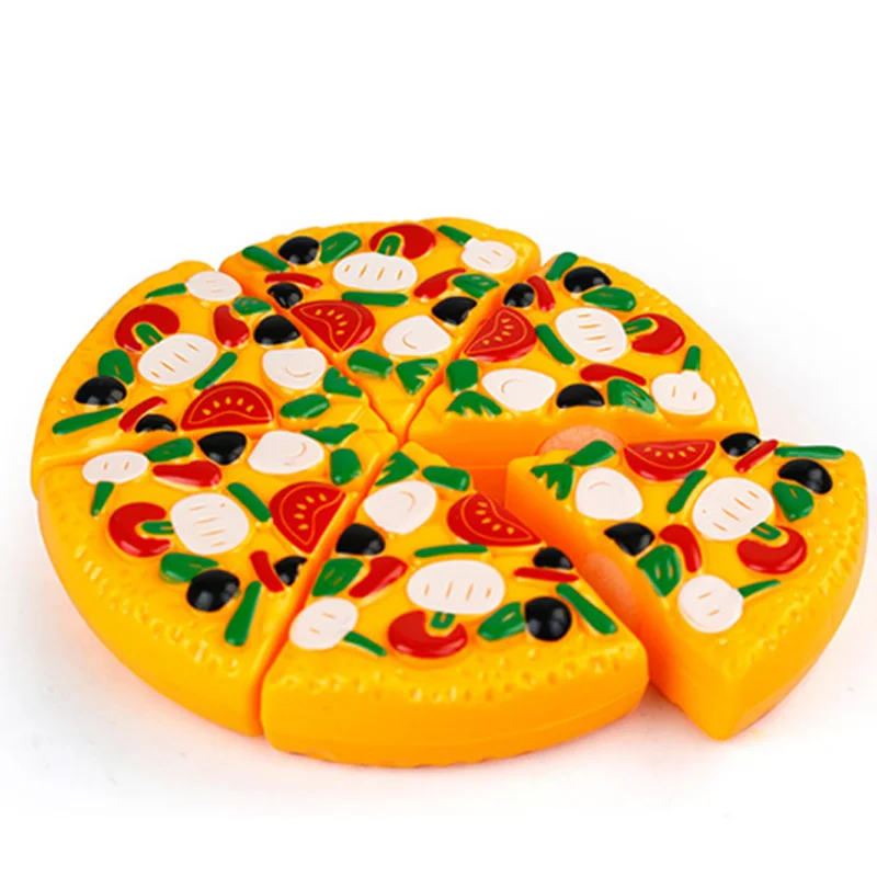 1 Pcs/set Cute Cutting Plastic Pizza Toy Food Kitchen Pretend Play Toy ...