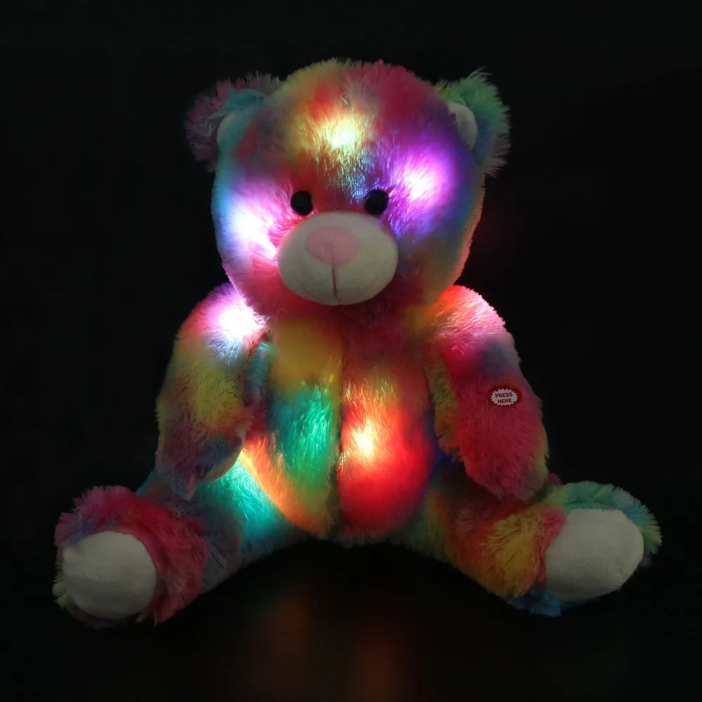 Dropshipping 30cm Glowing Teddy Bear Creative Inductive Luminous LED ...
